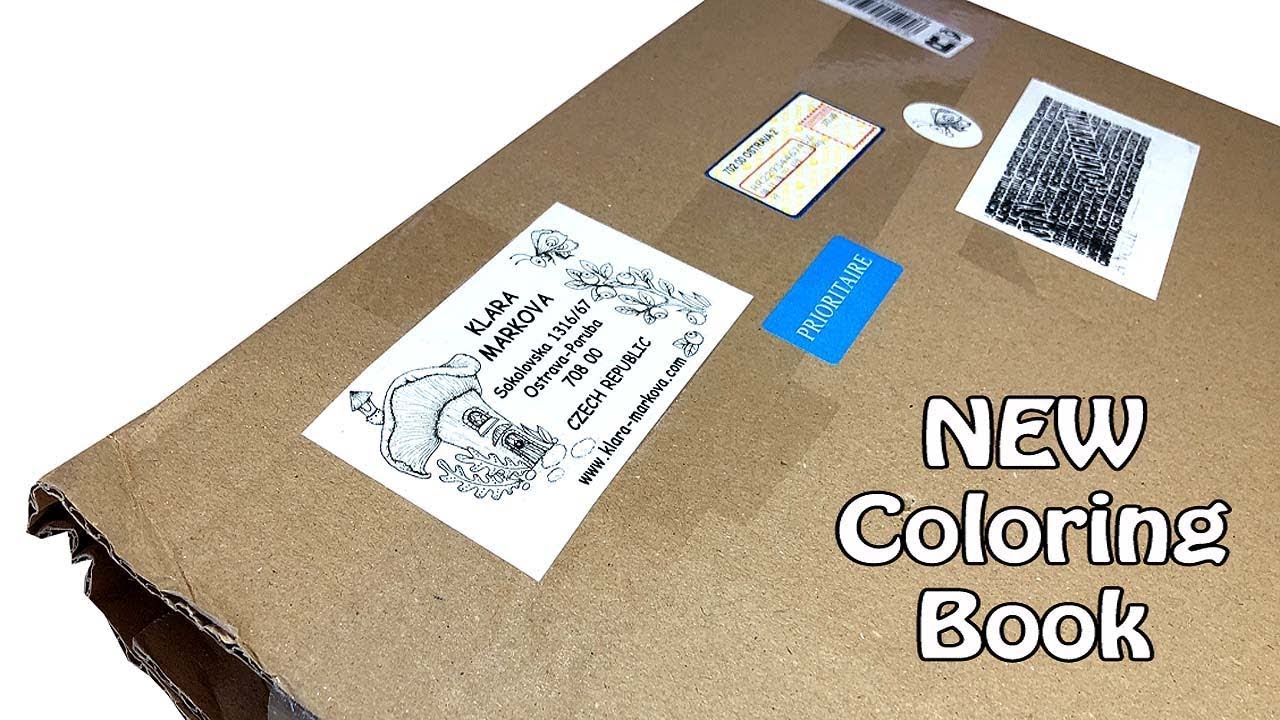 Unboxing New Coloring Book Package from Japan - YouTube