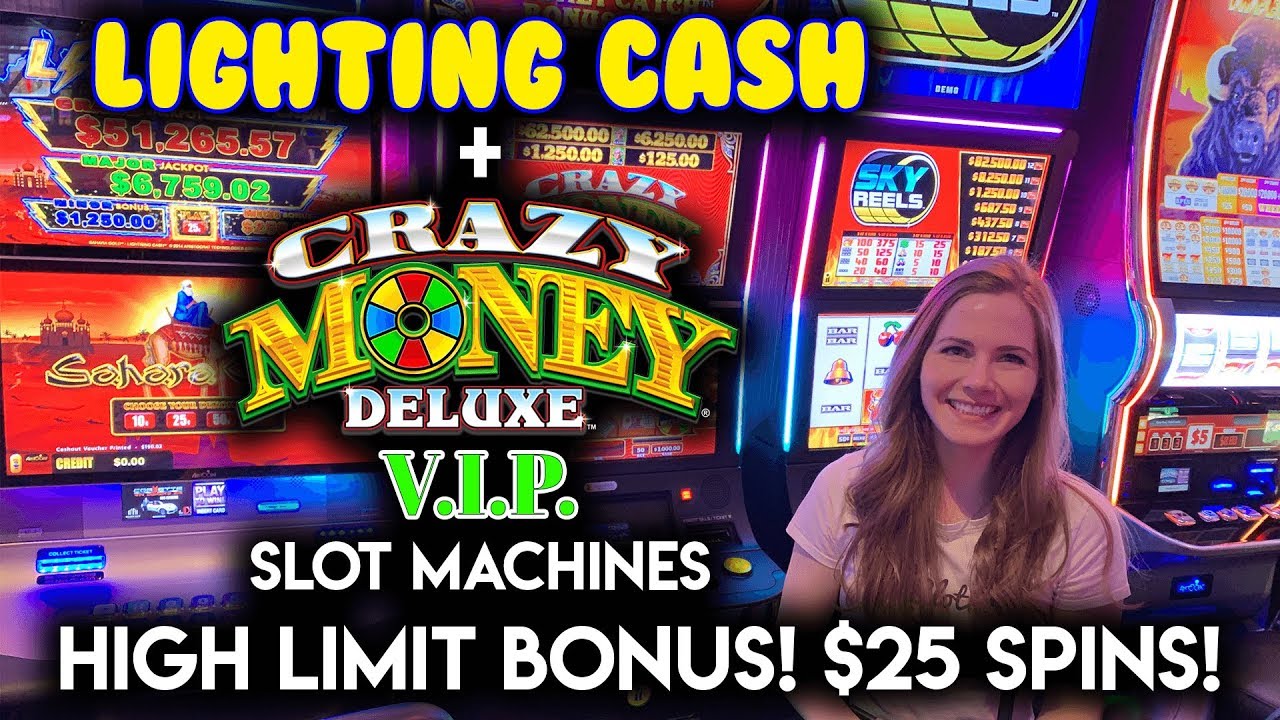 HIGH LIMIT CRAZY MONEY DELUXE VIP! Slot Machine! $25/Spin BONUS! - YouTube