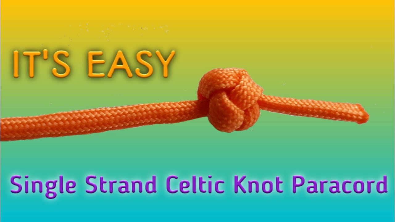 HOW TO MAKE A CELTIC KNOT PARACORD - YouTube