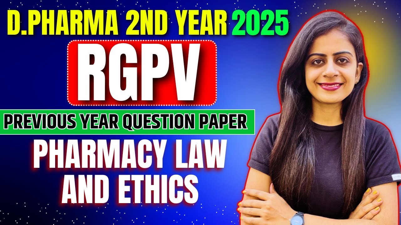 RGPV D.Pharma Previous Year Question Paper | D.Pharma 2nd Year 2025 ...