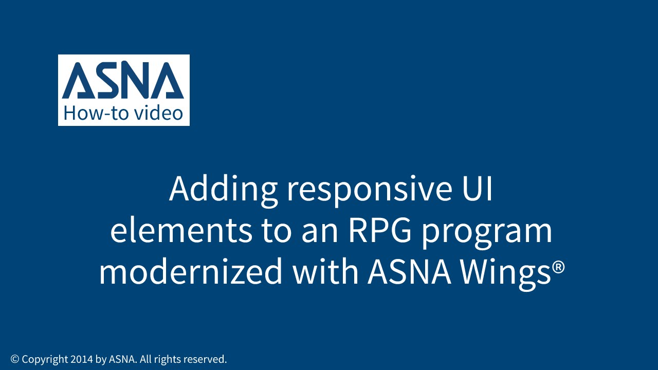 A responsive UI for the IBM I - YouTube
