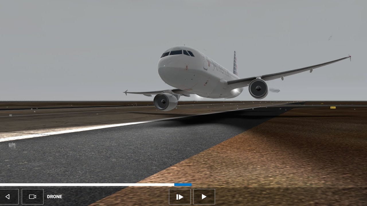 Landing without gears and engine failure in Rfs | a320 american - YouTube