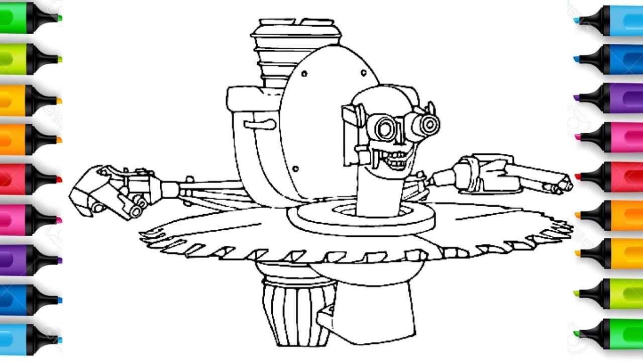 New Skibidi Toilet Coloring Page / How to color Skibidi Toilet ...