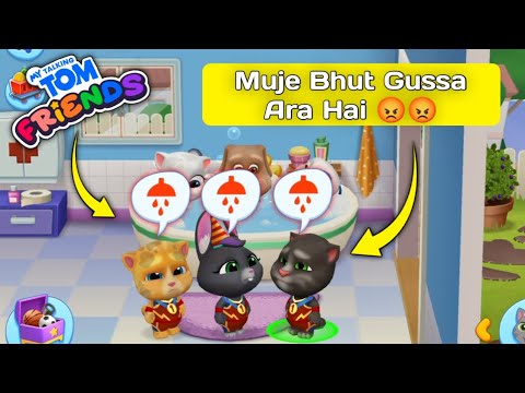 My Talking Tom Friends Tom Angry Boy 😡 😡 43 Day Complete Fullscreen ...