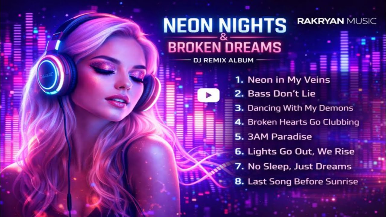 🔥 DJ Remix Album 2026 | Neon Nights & Broken Dreams | EDM Night Vibes ...
