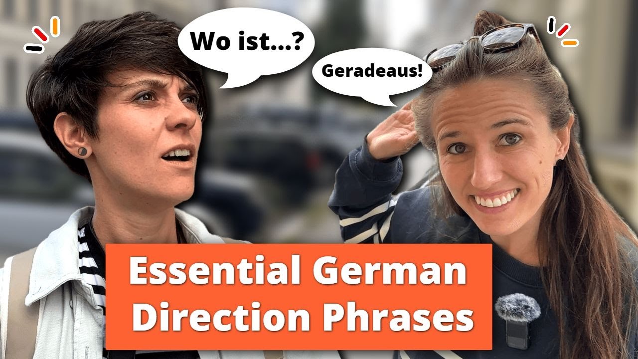 Beginner German: Real-Life Dialogue on Giving Directions - YouTube
