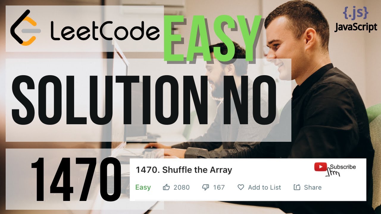 LEETCODE SOLUTION 1470 | Shuffle the Array | Leetcode for BEGINNERS | EASY | Javascript - YouTube