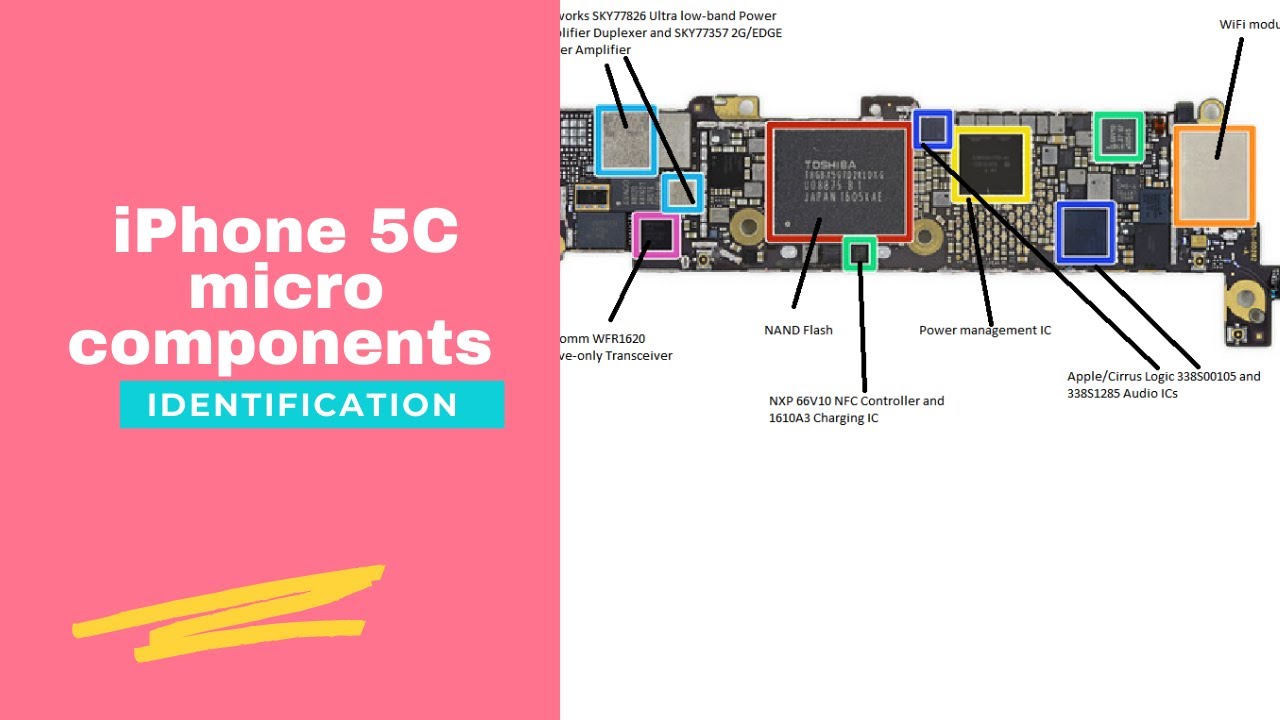 How To Identify micro components in iPhone 5C identification - Mobile ...