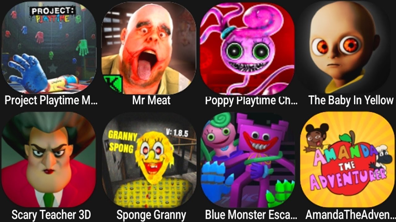 Project Playtime Mobi,Mr Meat,Poppy Playtime Ch2,The Baby Yellow ...
