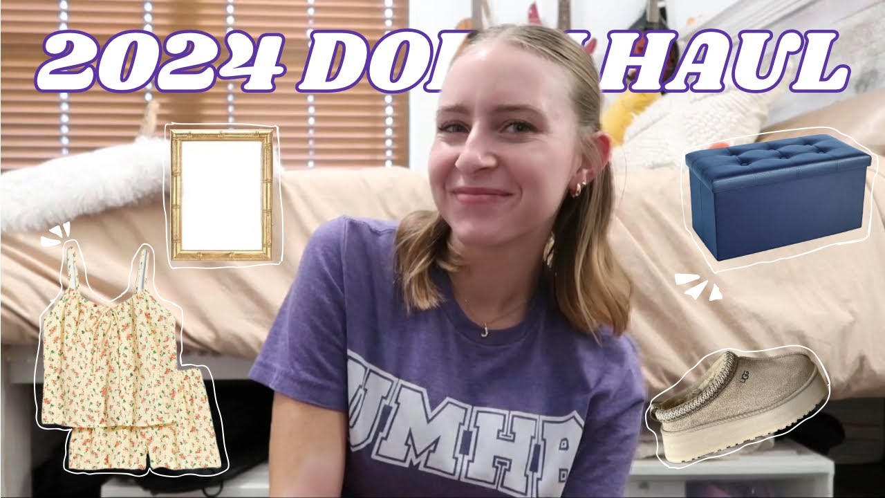 college freshman dorm haul 2024 | pt. 2 - YouTube