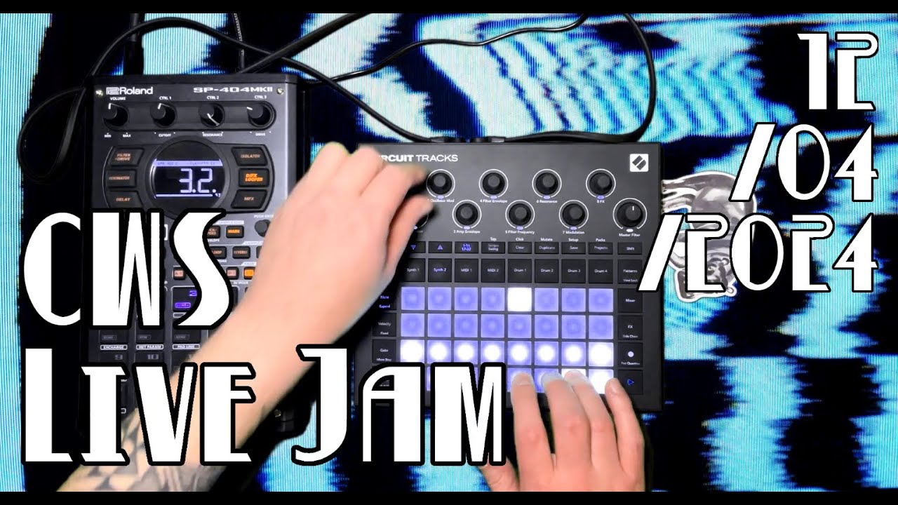Clyde Stublefield drum and synth live jam (Novation Circuit Tracks ...