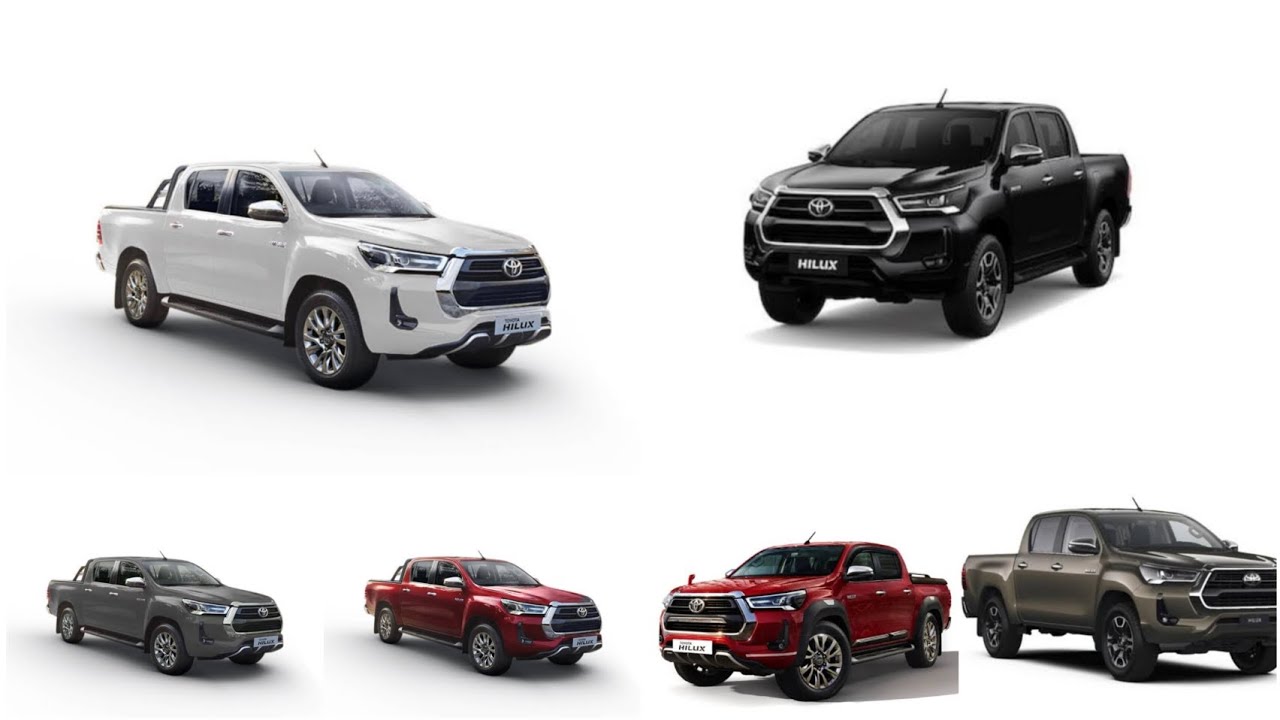 Toyota Hilux colours comparison - YouTube