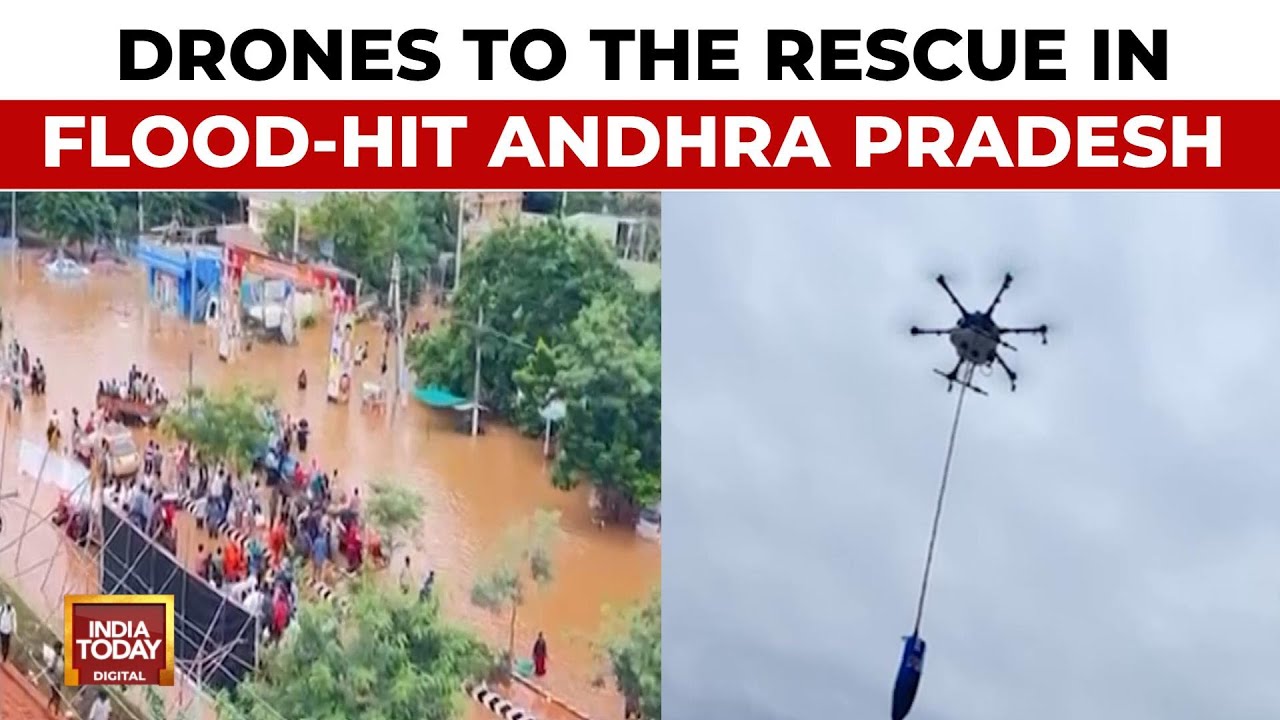 Andhra Pradesh Government Turns To Drones To Deliver Flood Relief To ...