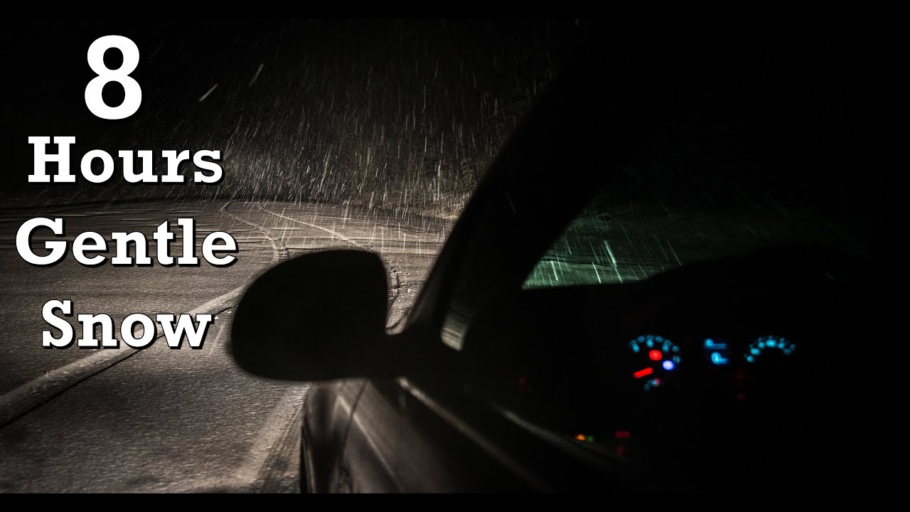 8 Hours of a Gentle Snow Storm for Sleeping | Studying | Relaxing - YouTube