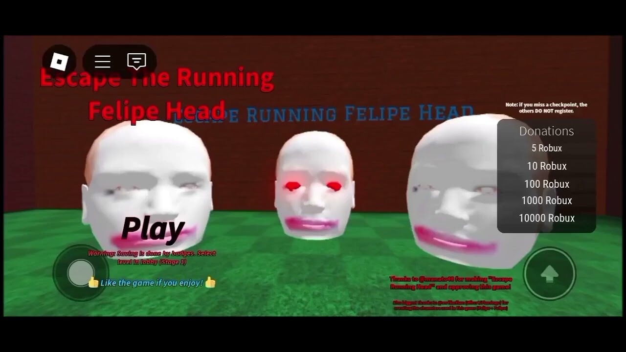 How I Escaped Felipe The Head In Roblox - YouTube