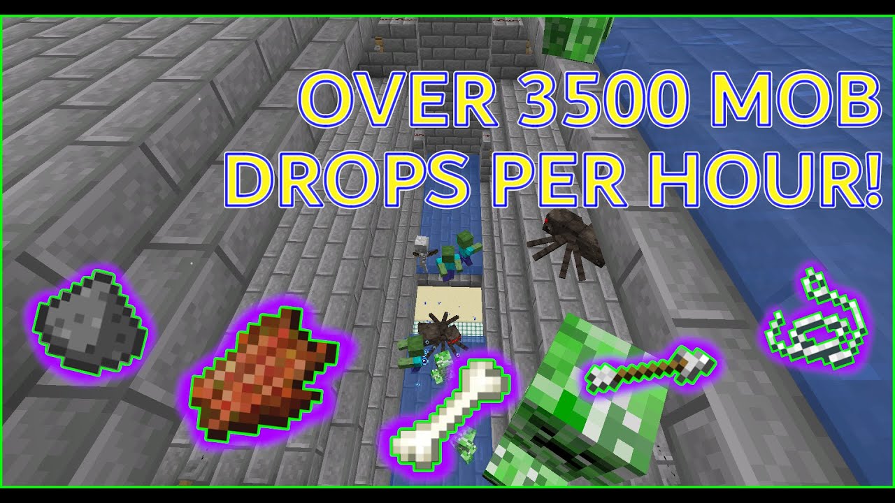 How To Build a Mob Farm (3500+ items/hour) - Minecraft Java 1.16+ - YouTube