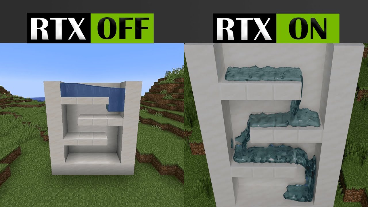 MINECRAFT RTX ON VS RTX OFF | ANIMATION | #animation #blender - YouTube