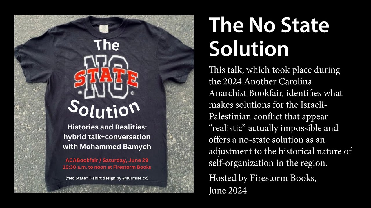 The No-State Solution (Bookfair Session) - YouTube