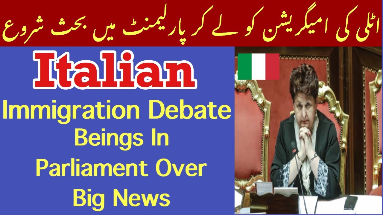 Italy Open Immigration Big Today Parliament News - YouTube