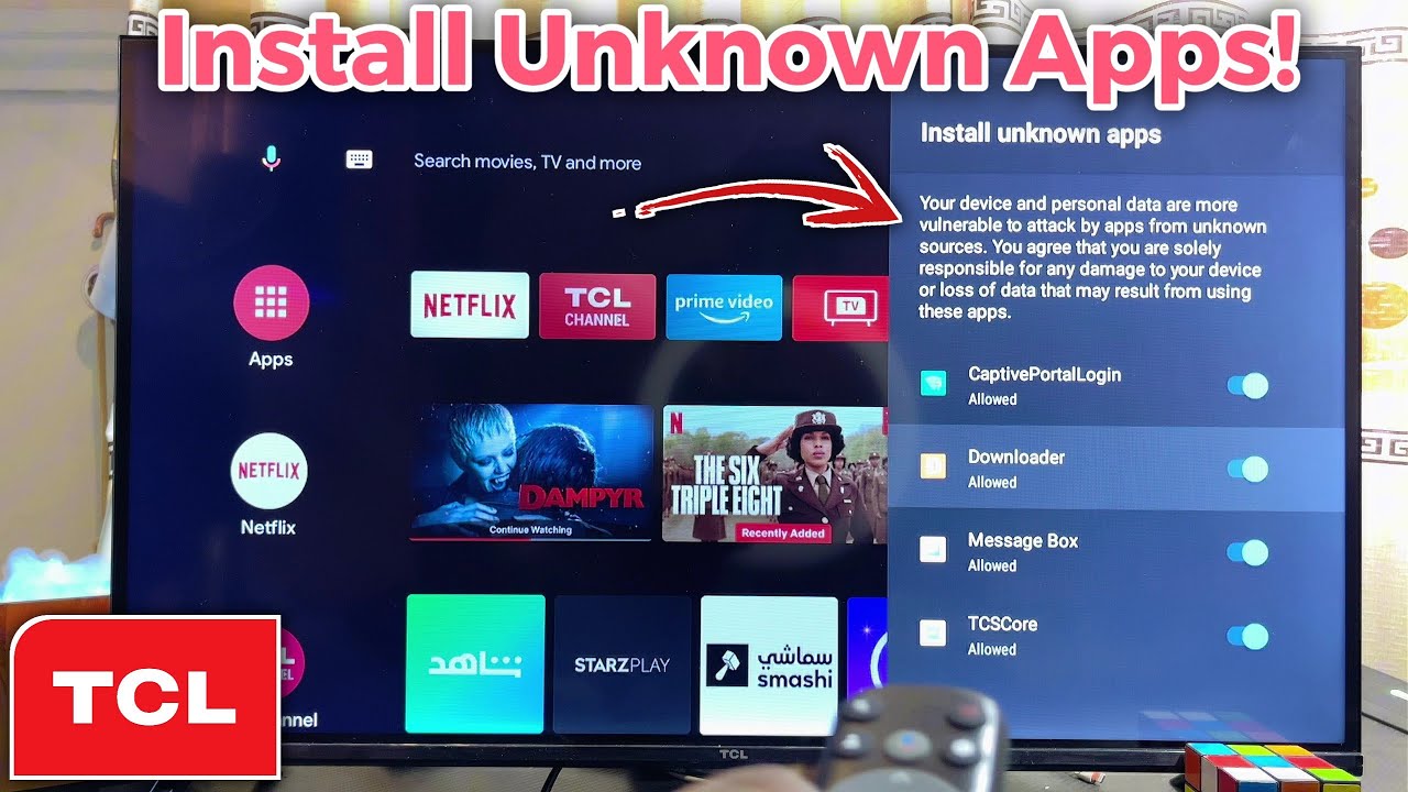 TCL Smart TV: How to Allow Apps from Unknown Sources - YouTube