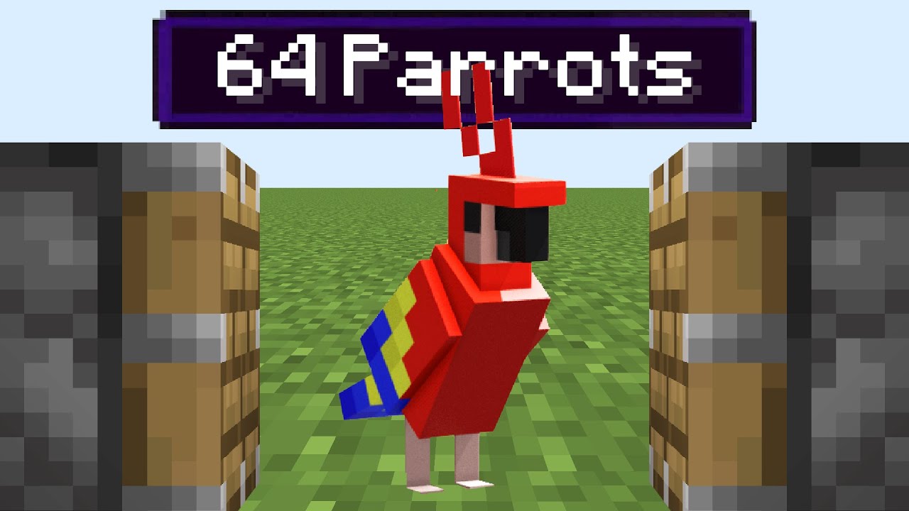 64 Parrots combined in Minecraft = ??? (Mob Evolution) №7 - YouTube