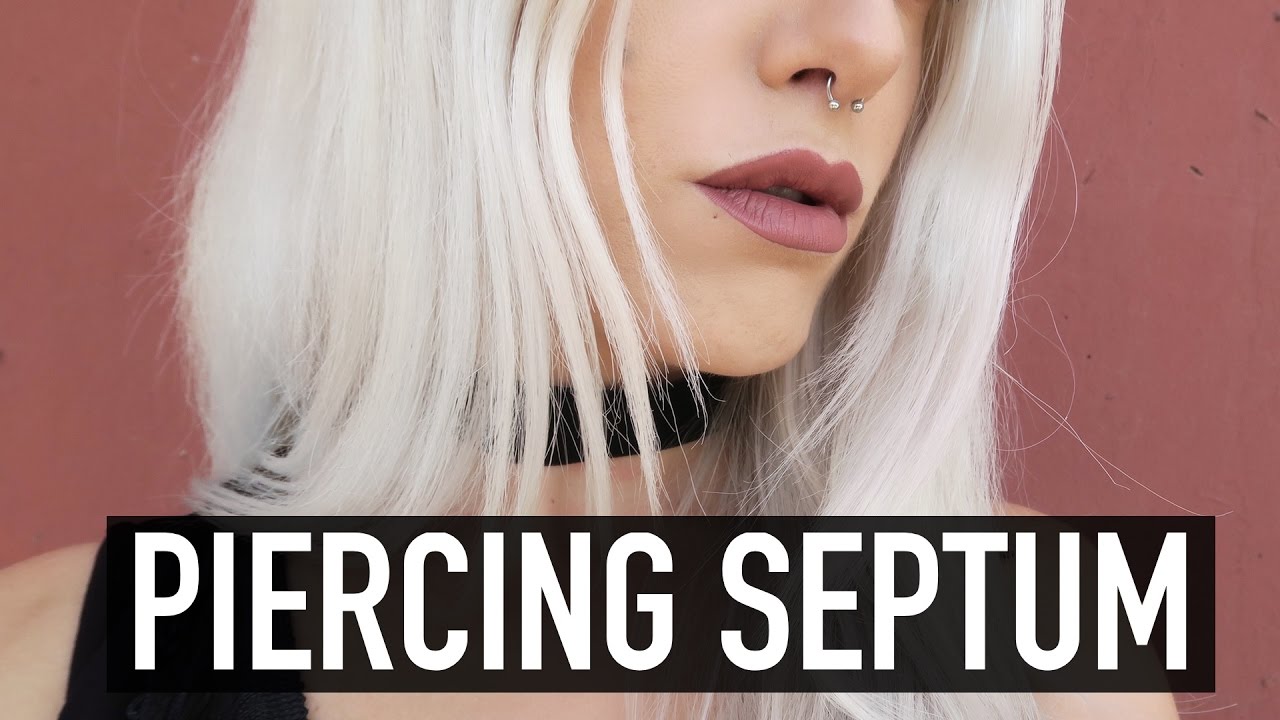 MI EXPERIENCIA: PIERCING SEPTUM | Consejos, dolor y como lo cuido - YouTube