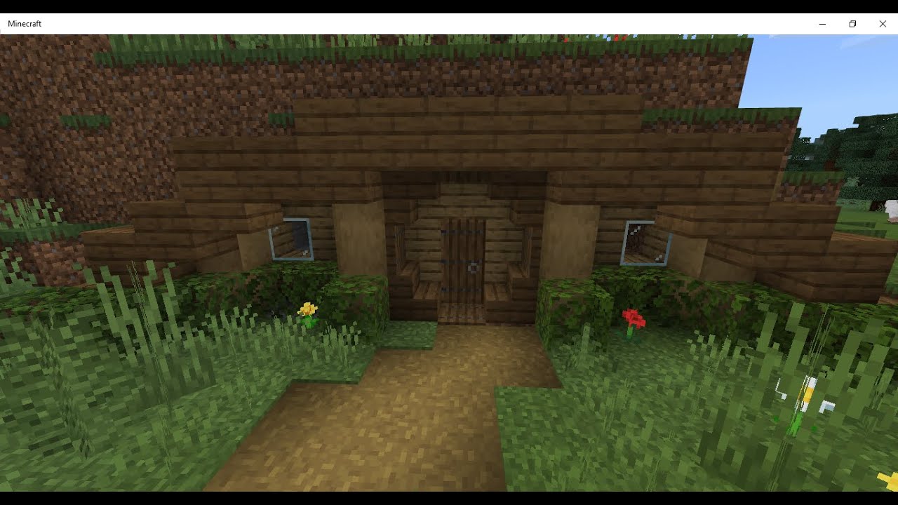 How To Build A Hobbit House : Minecraft Tutorial - YouTube