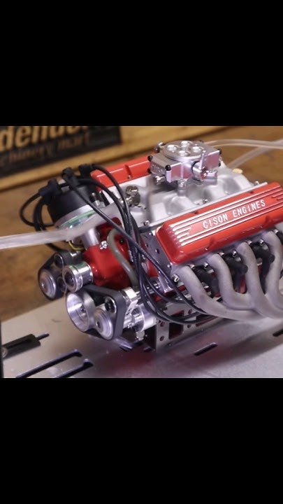 Starting up one of the world's smallest V8 engines.@Stirlingkit # ...