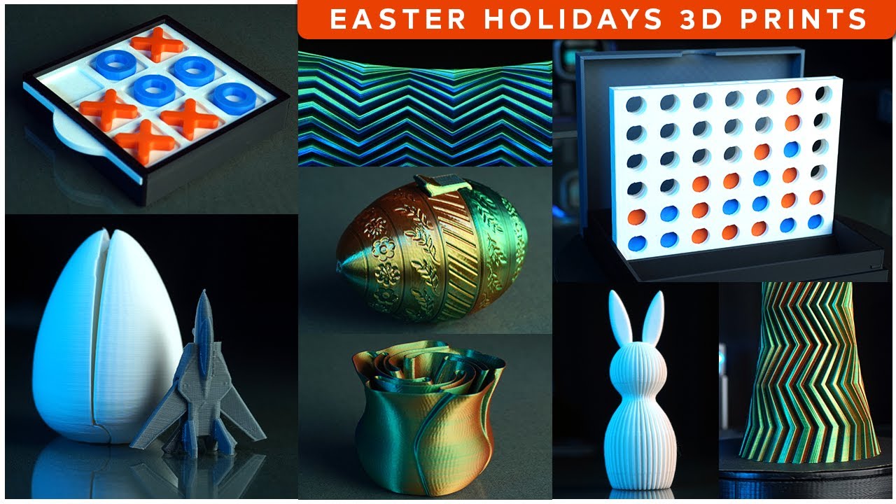 Easter Holidays 3D Prints | Gifts & Games #3dprinting - YouTube