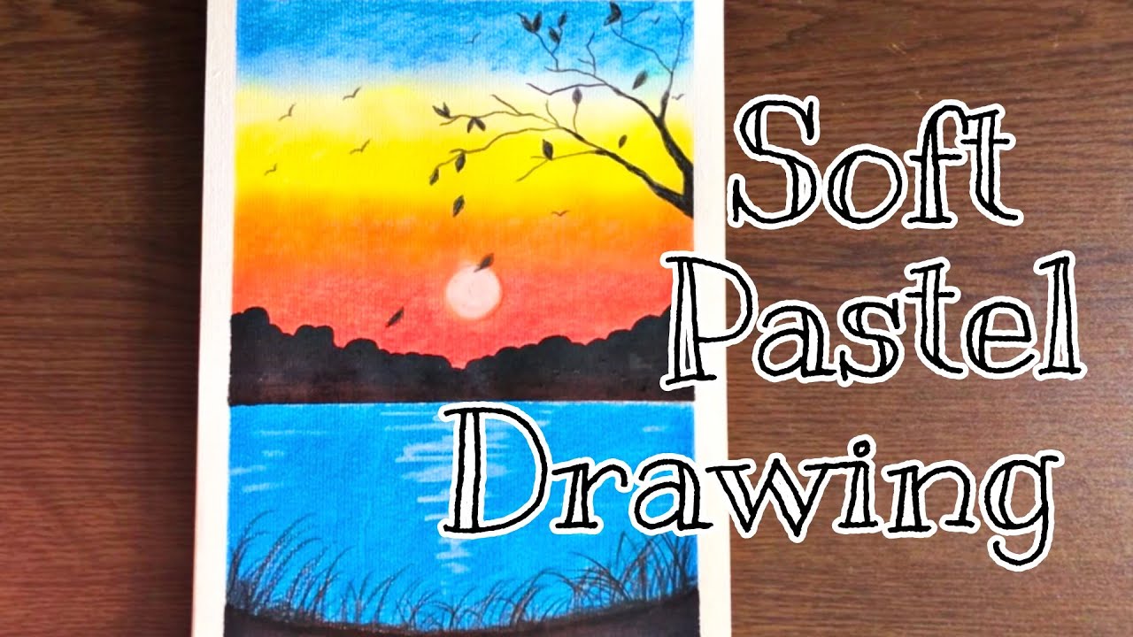 Soft pastel drawing | easy drawing - YouTube