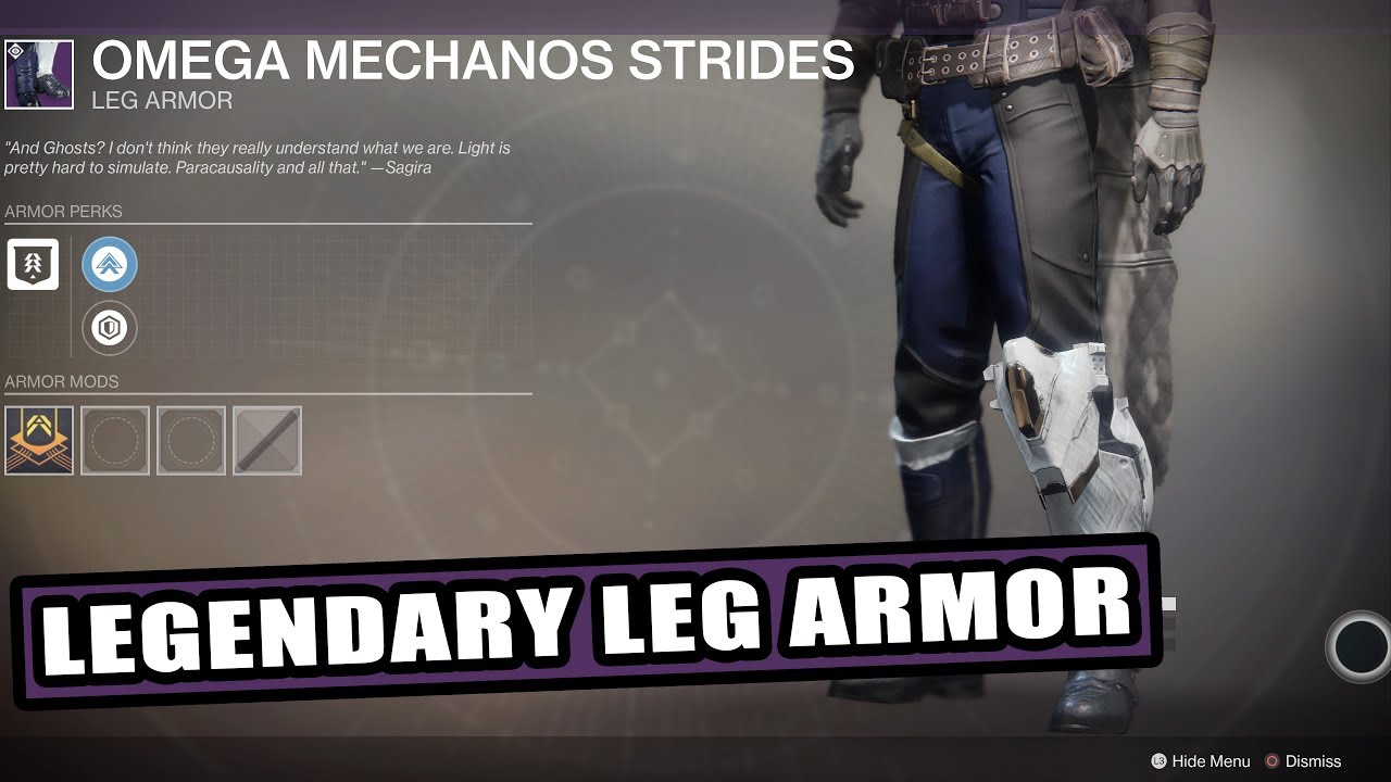 Destiny 2 || Curse of Osiris || Legendary Leg Armor || Omega Mechanos ...