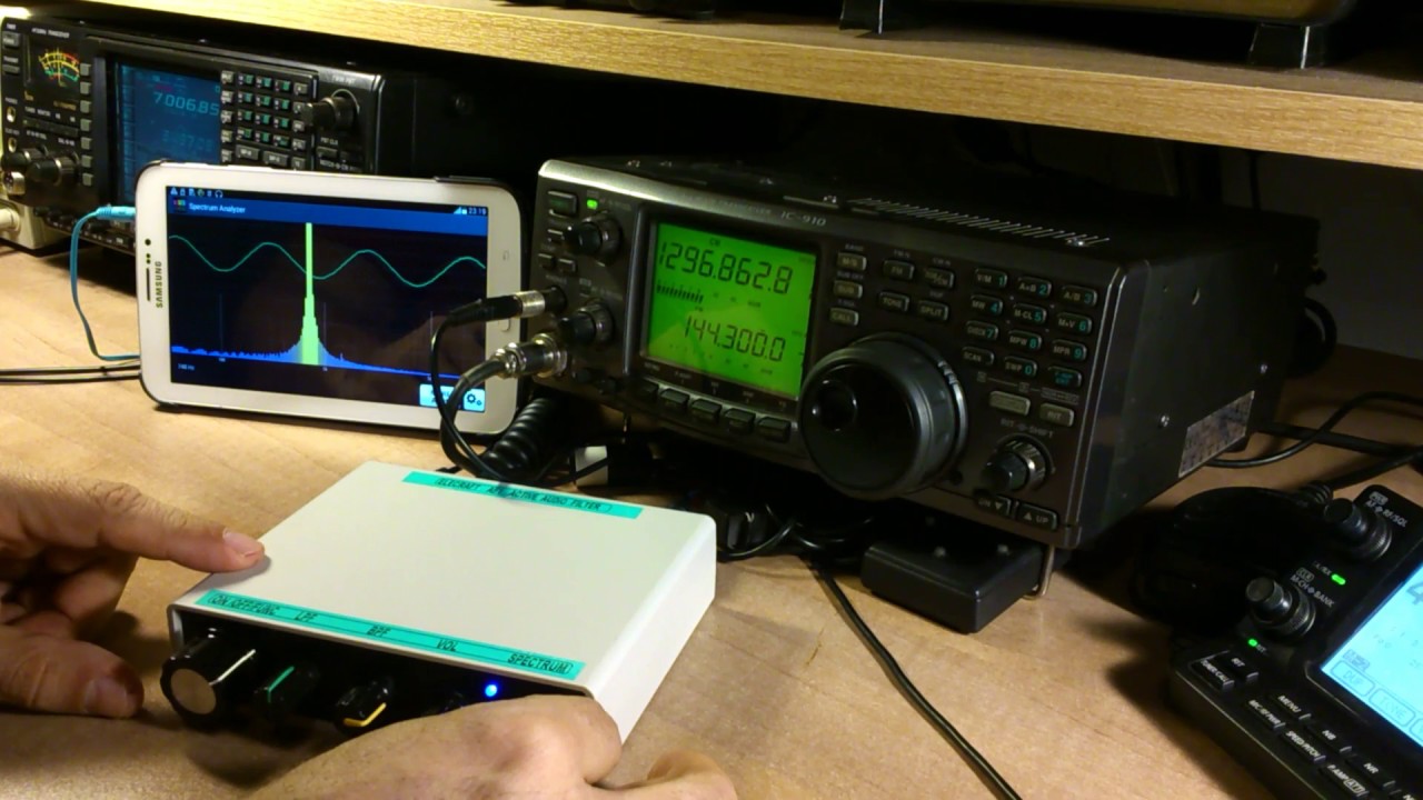 SP5MG ELECRAFT AF1 active audio filter include mods output to spectrum ...