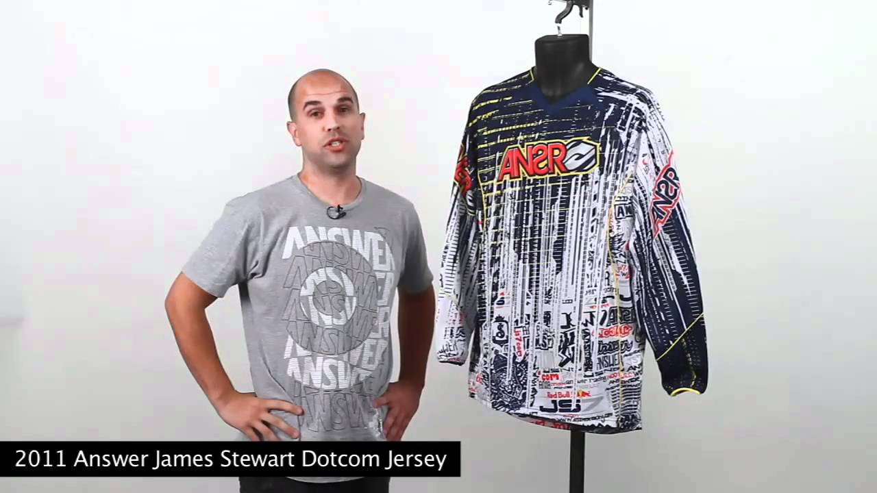 2012 Answer Racing James Stewart Collection Dotcom Jersey - YouTube