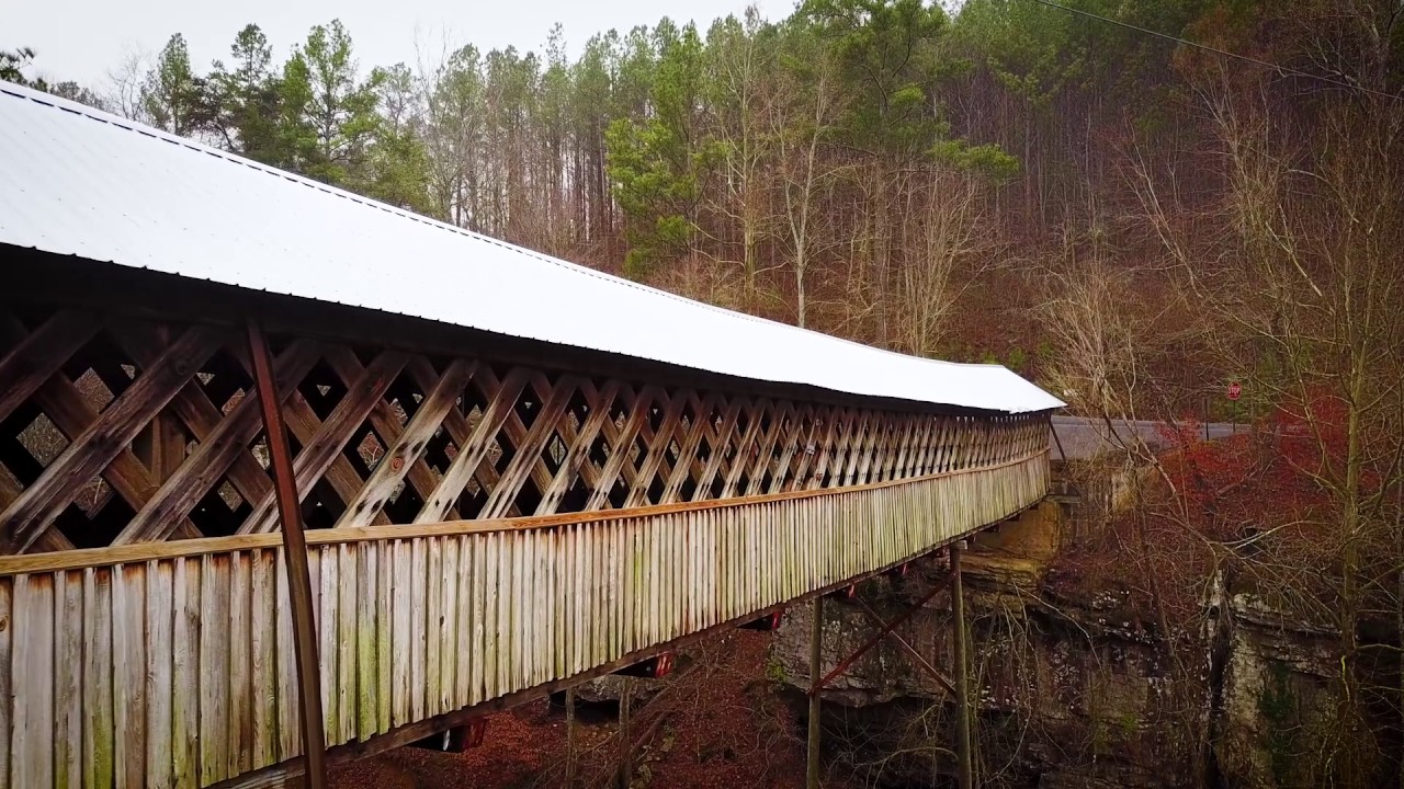 Horton Mill Covered Bridge - Mavic Pro - YouTube