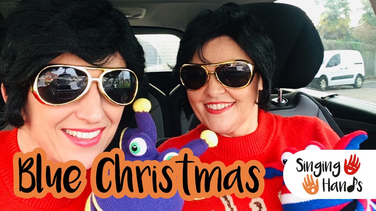 Makaton CarPark Karaoke - BLUE CHRISTMAS - Singing Hands - YouTube Music