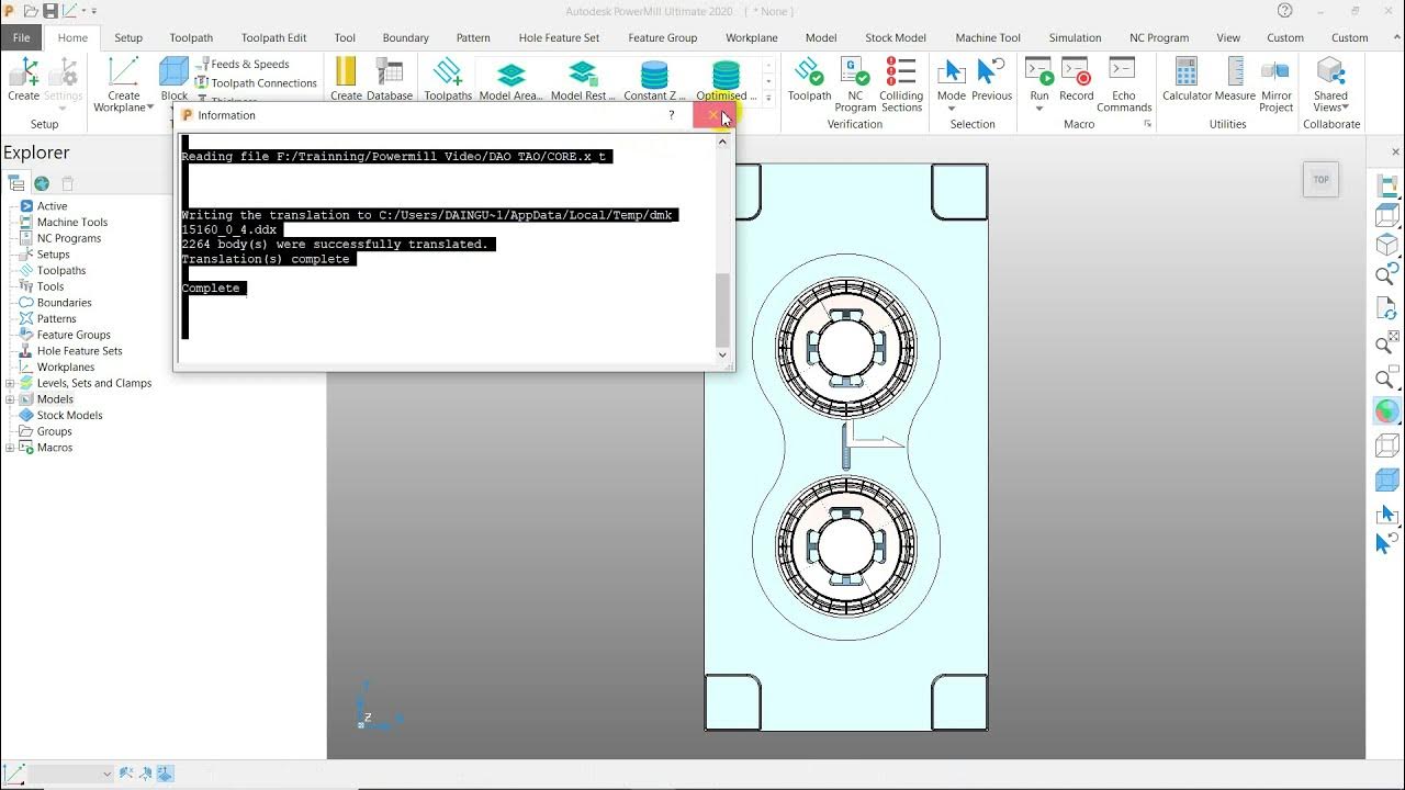 Import and export model in Powermill 2020 (Lesson 02 ) - YouTube