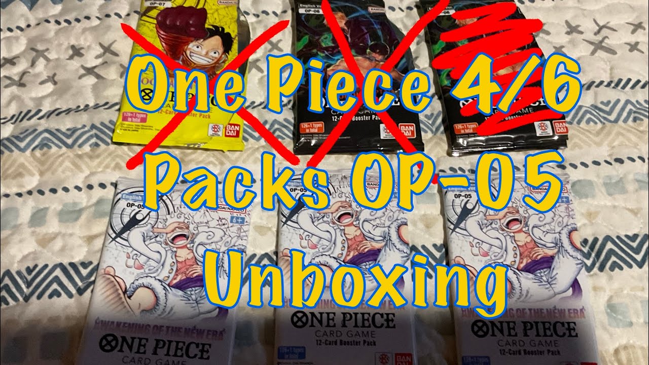 One Piece OP-05 Awakening Of The New Era Unboxing Pack 4/6 - YouTube