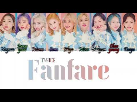 TWICE (トゥワイス) - Fanfare Kan/Rom/Eng Color Coded Lyrics - YouTube