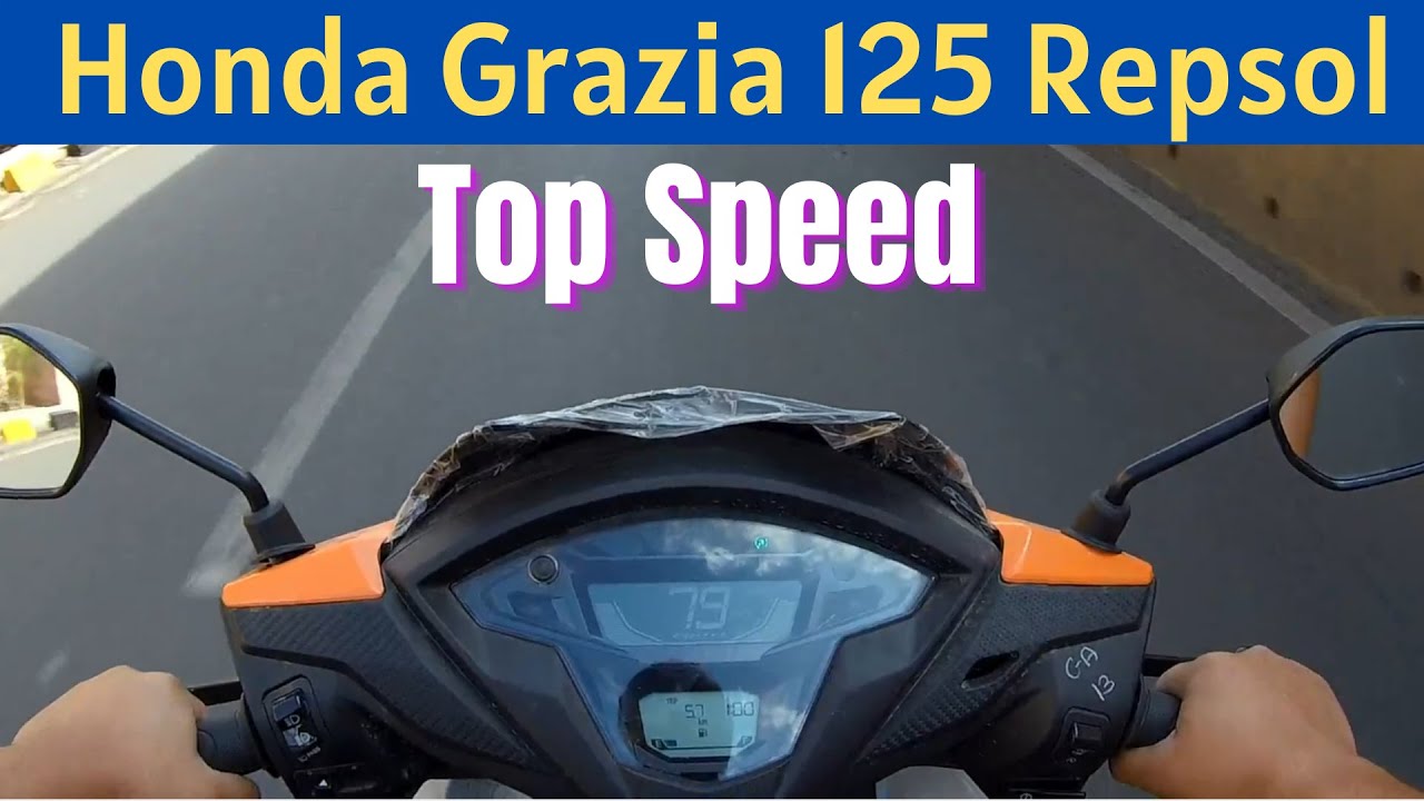 Honda Grazia Repsol Model Top Speed | Ride Review!! - YouTube