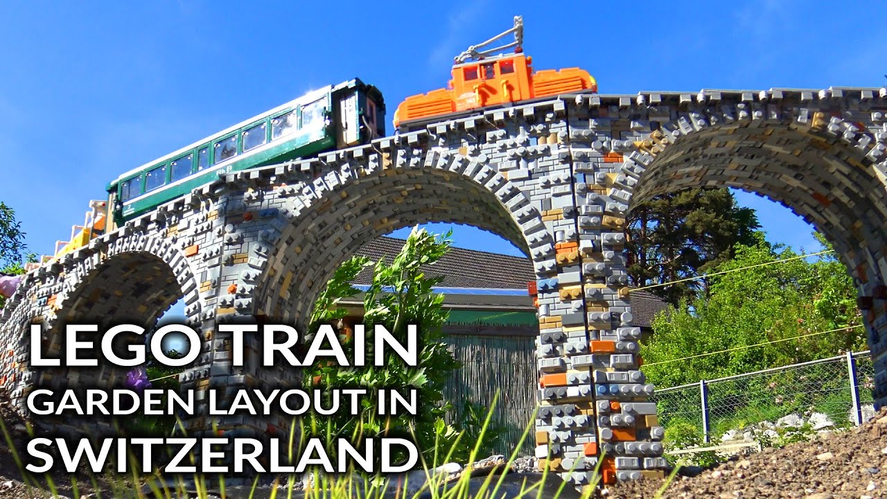 World's best LEGO Train Garden Railway in Switzerland! - YouTube