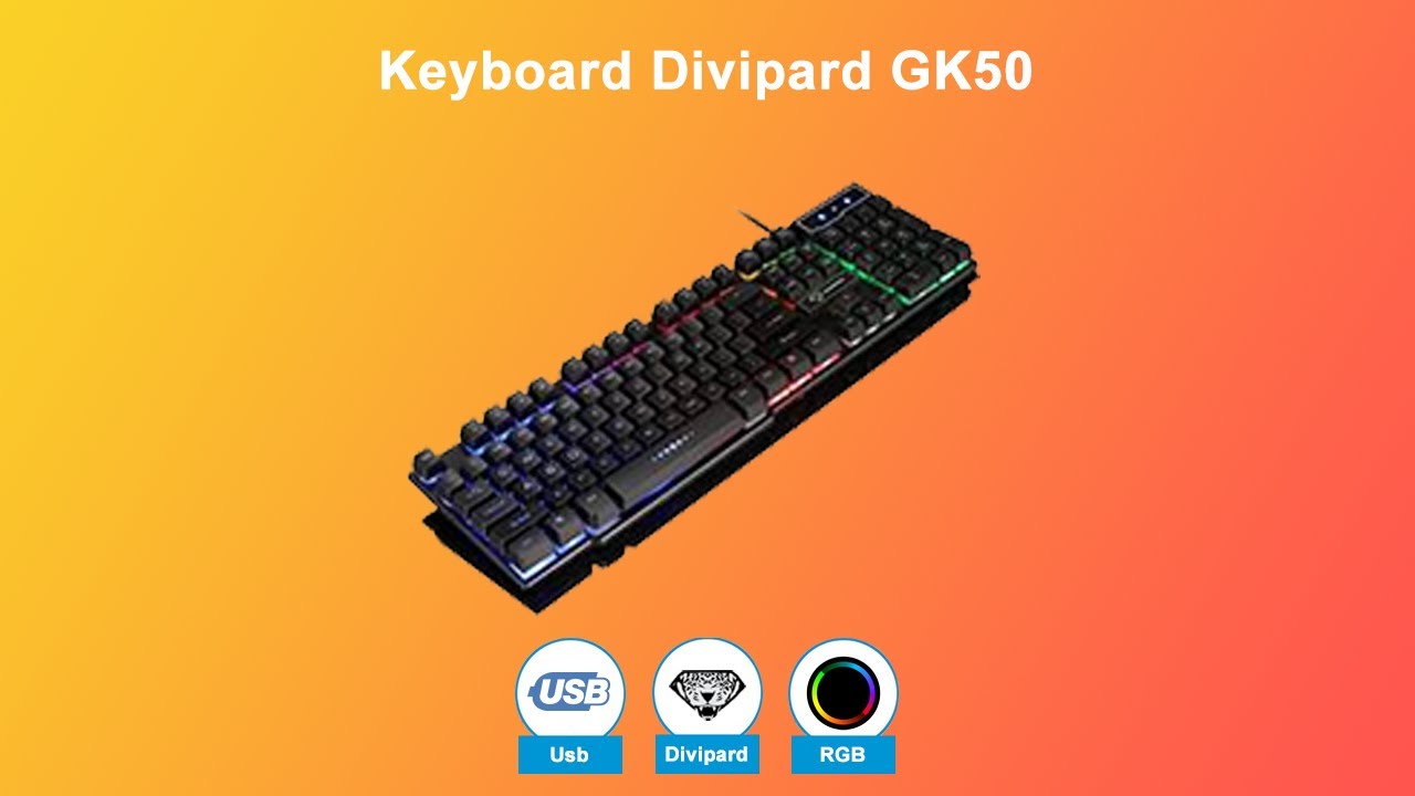 Unboxing Keyboard Divipard GK50 | RGB - YouTube