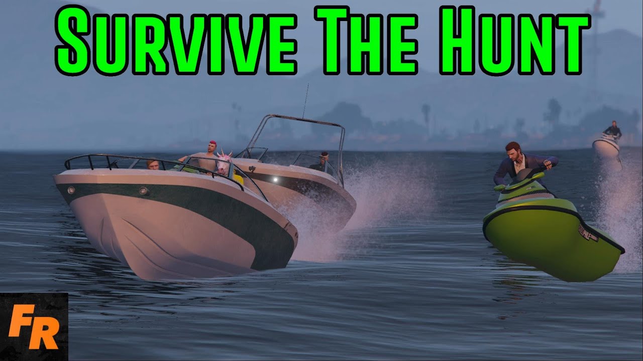Gta 5 Challenge - Survive The Hunt #38 - The Boat Escape - YouTube