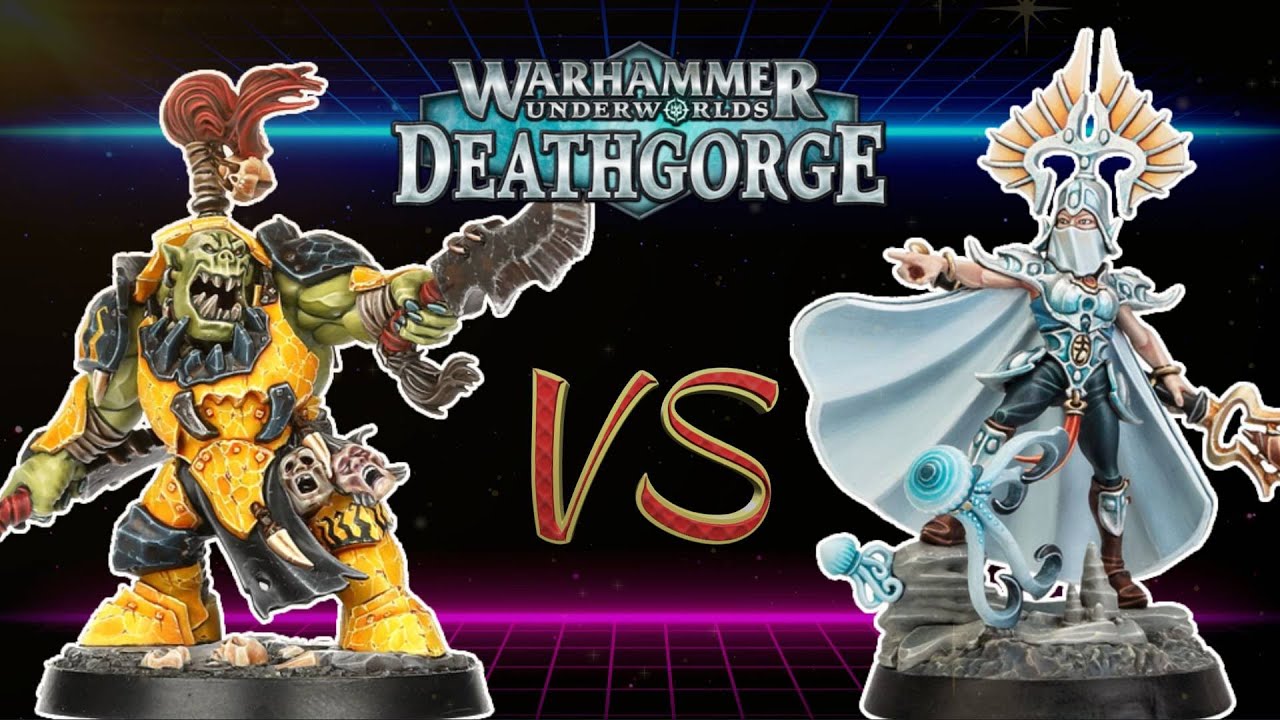 WARHAMMER UNDERWORLDS DEATHGORGE // CYRENI'S RAZORS VS MORGOK'S KRUSHAS ...