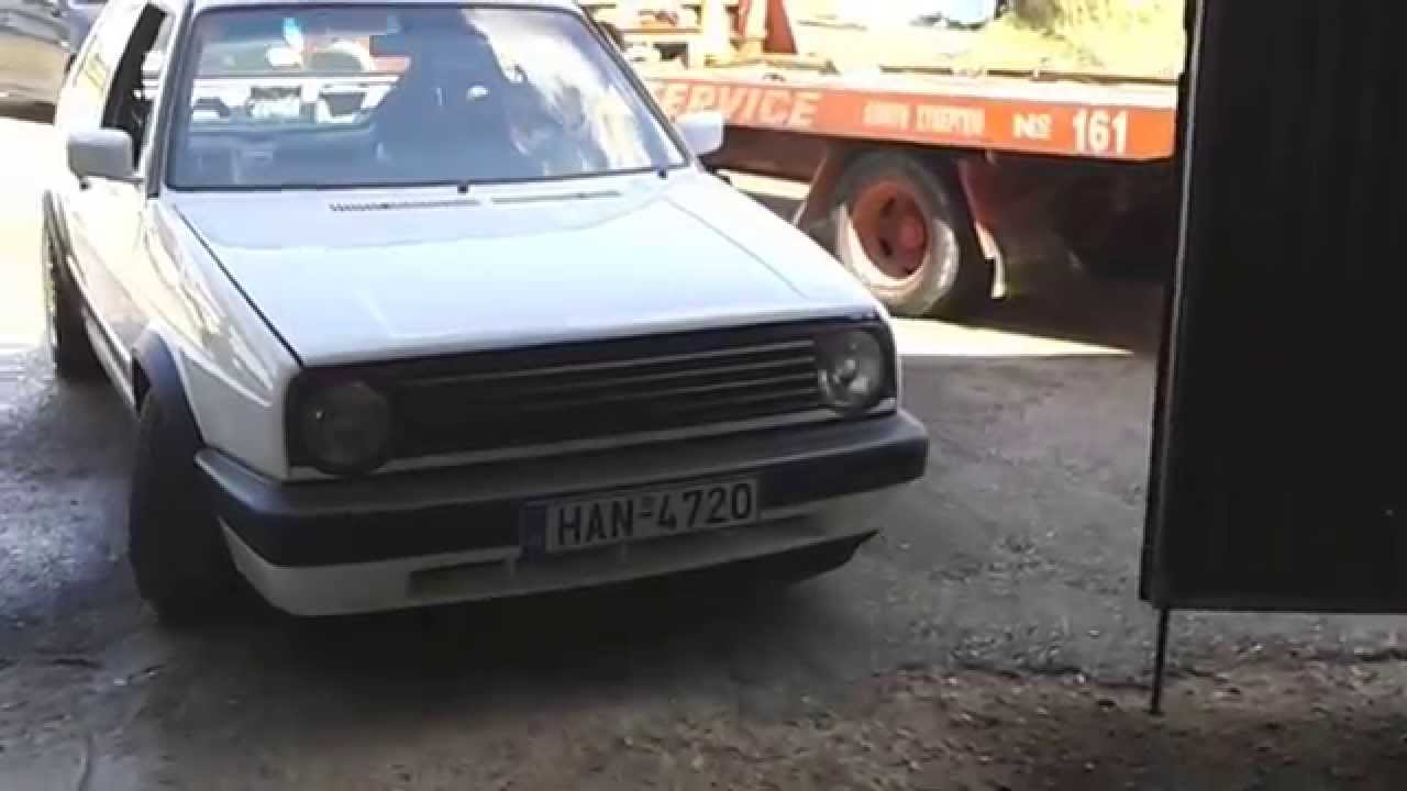VW Golf Mk2 GTI exhaust sound - YouTube