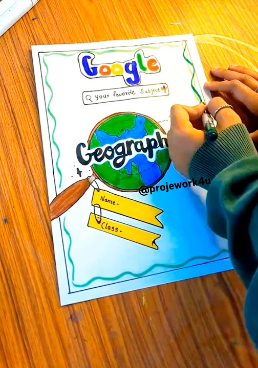 Geography 🌎Project Front Page Decoration How To Make Geography Project ...
