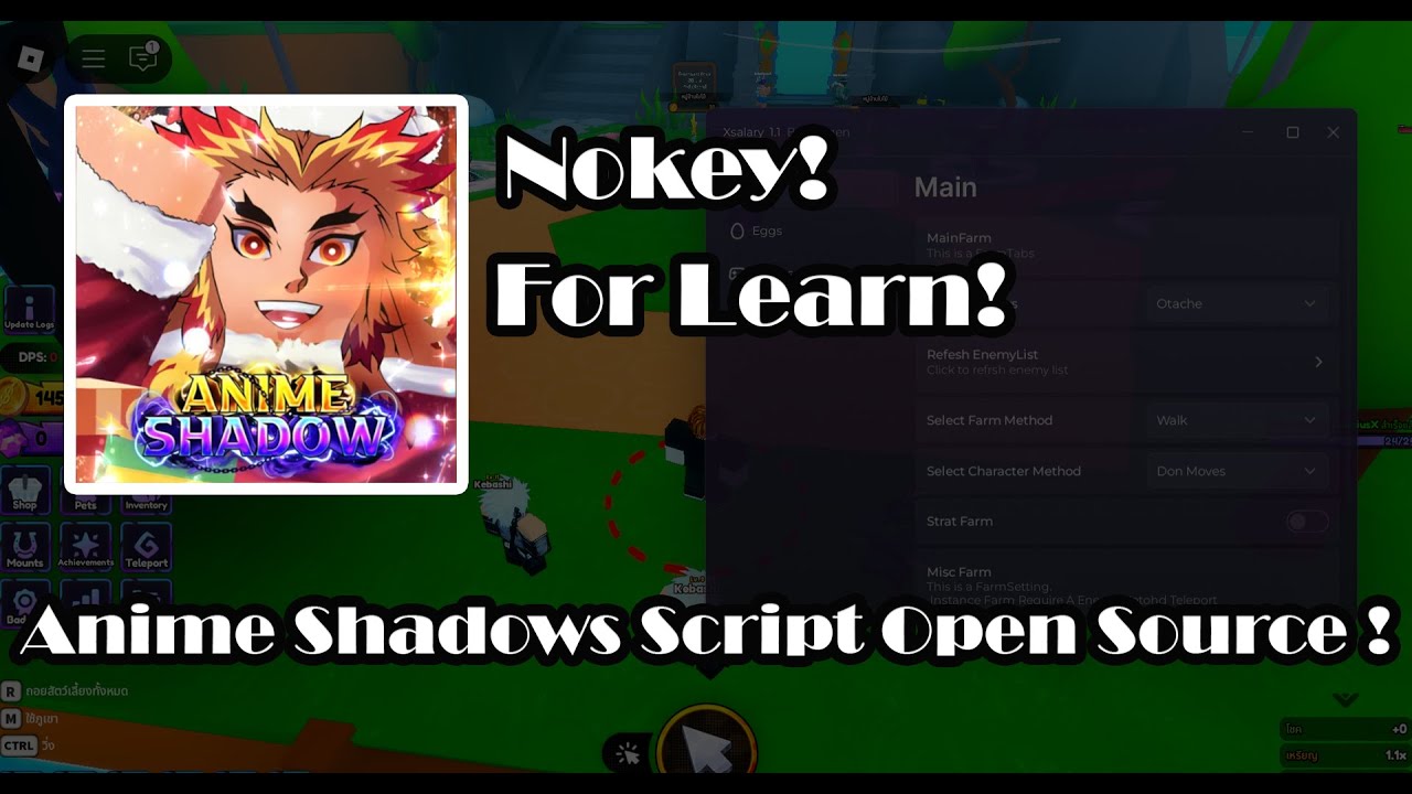 Anime Shadows Script | (Nokey! OpenSoucre) - YouTube