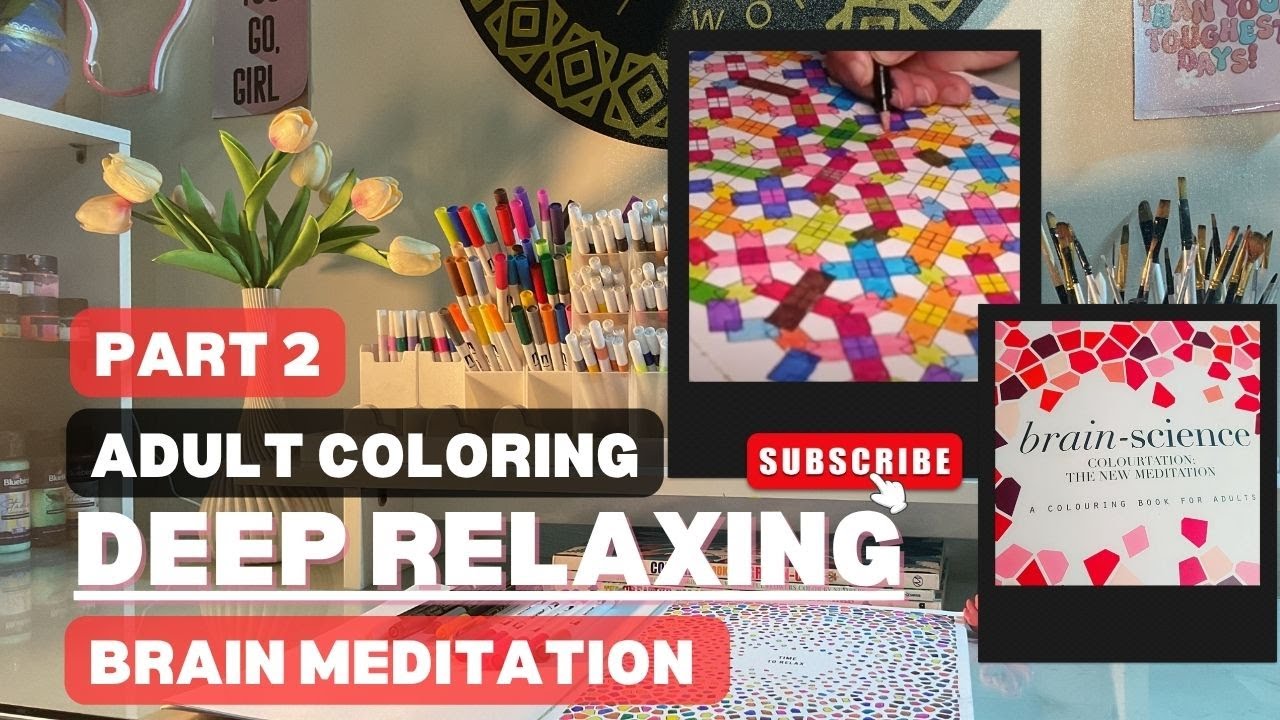 Coloring Book for Deep Relaxation p2🎨 | Calming Music + Relaxing Art ...