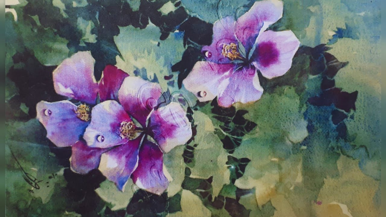 Watercolor Flower Painting Tutorial | Easy Step-by-Step Guide - YouTube