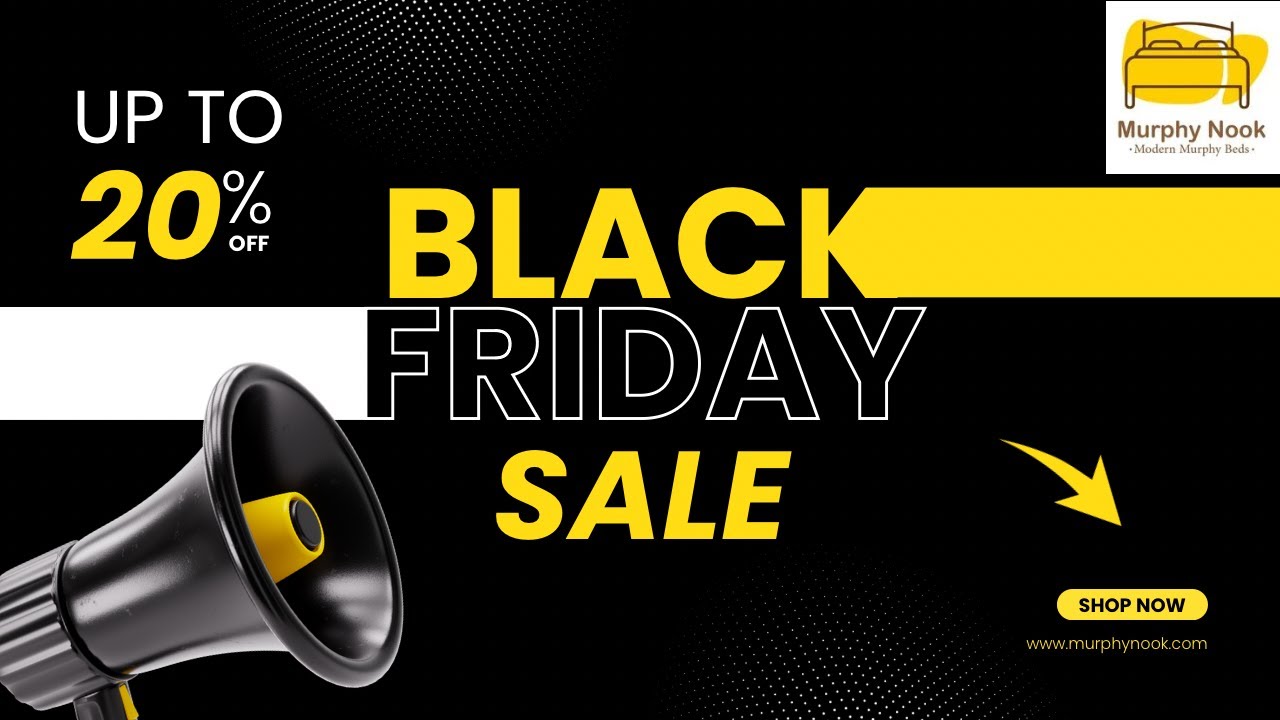 “Black Friday Alert: 20% Off Murphy Beds – Shop Murphy Nook Now!” - YouTube