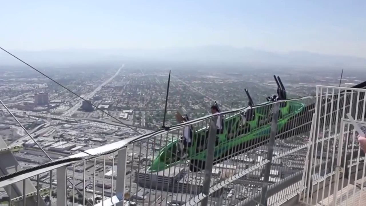Extreme Coasters: Stratosphere Hotel X-Scream Coaster - YouTube